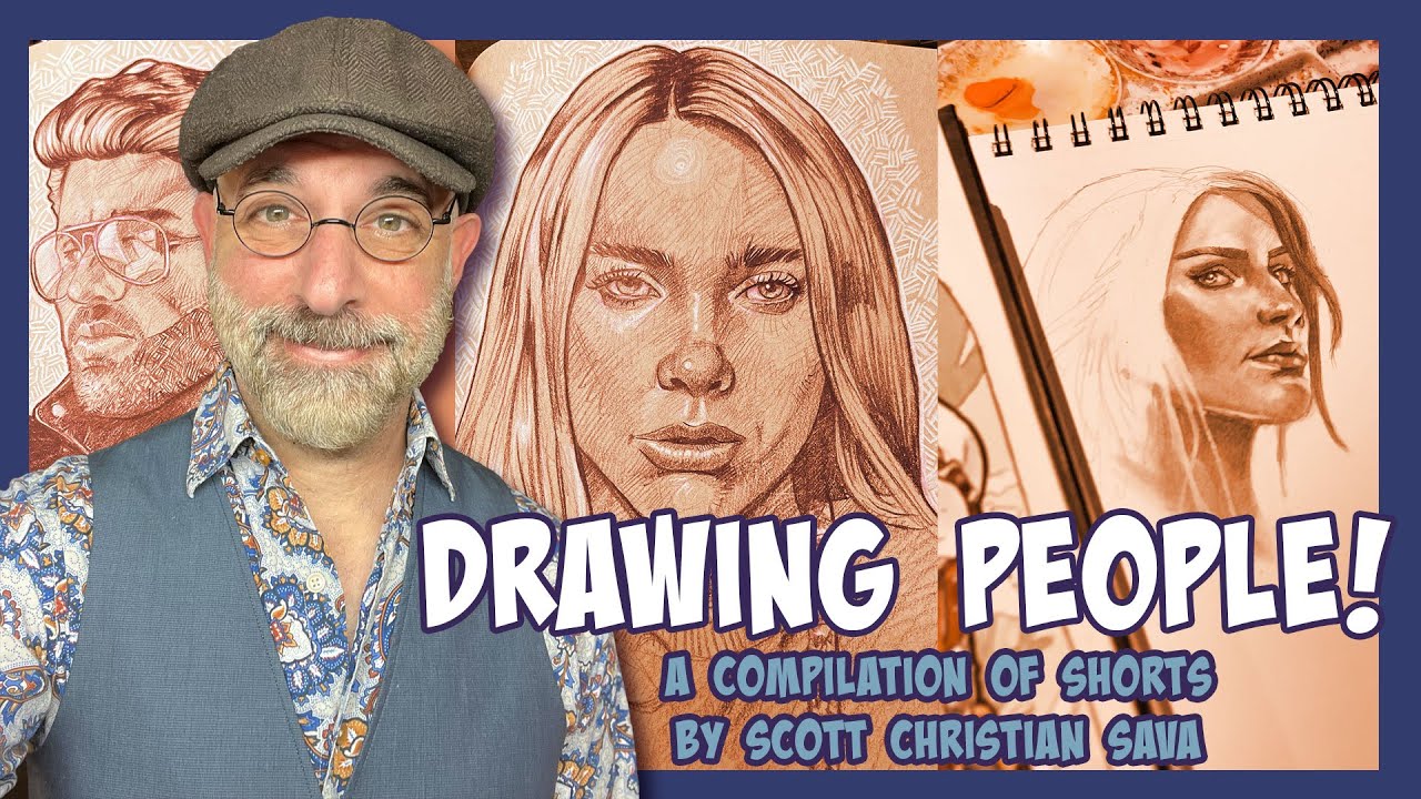 Drawing People! Scott Christian Sava Youtube Short/TikTok Compilation - YouTube