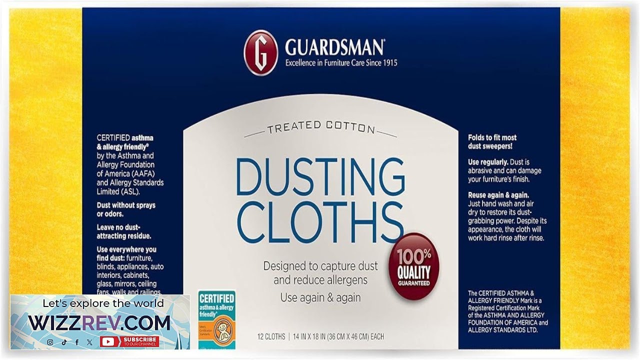 Guardsman 462500 Wood Furniture dust Cloth 12 Count (Pack of 1) Review ...