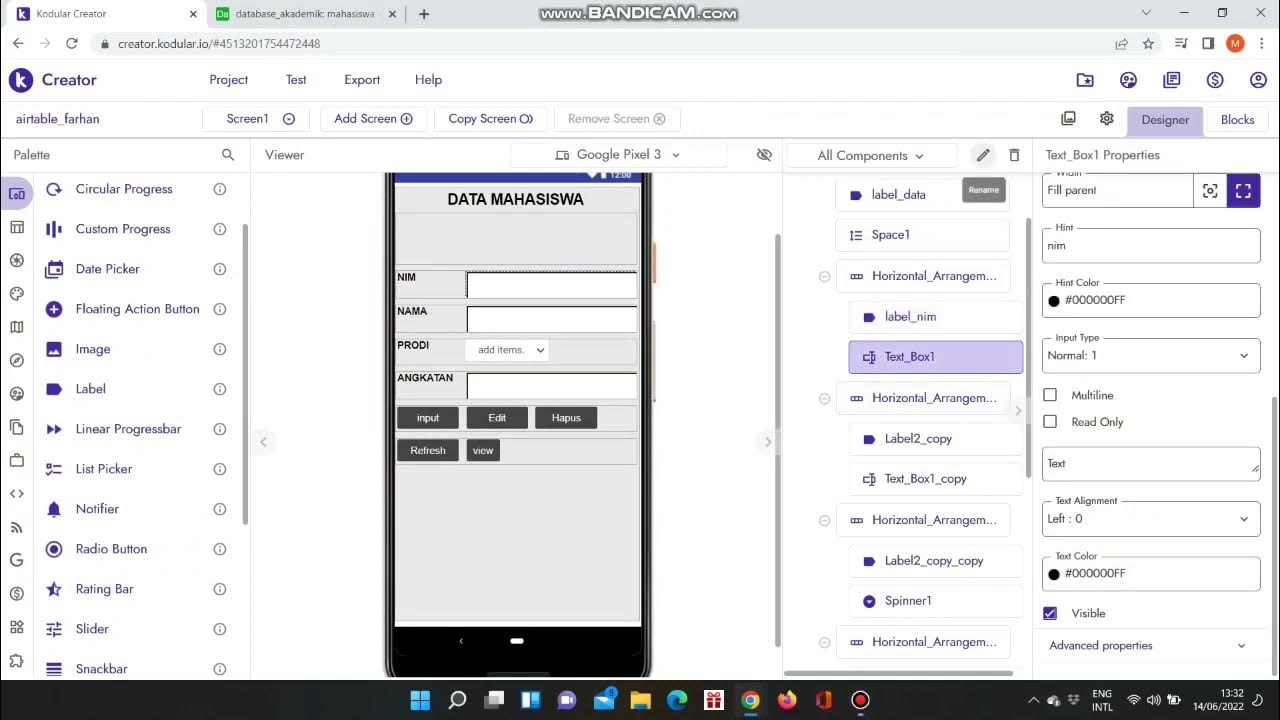 crud kodular menggunakan database airtable - YouTube