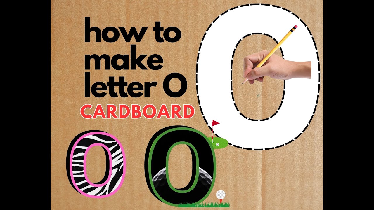 How to Make a Large Cardboard Alphabet Letter O | DIY Home Decor ...