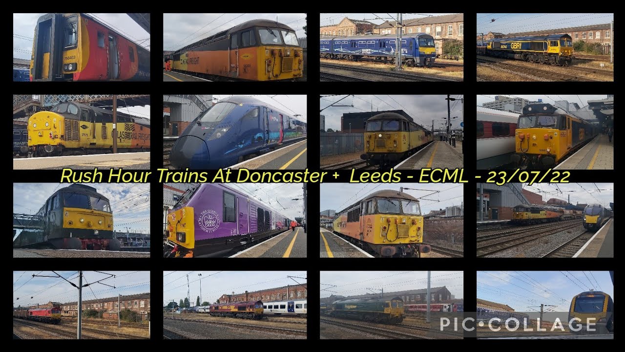 Rush Hour Trains At Doncaster + Leeds - ECML - 23/07/22 - YouTube