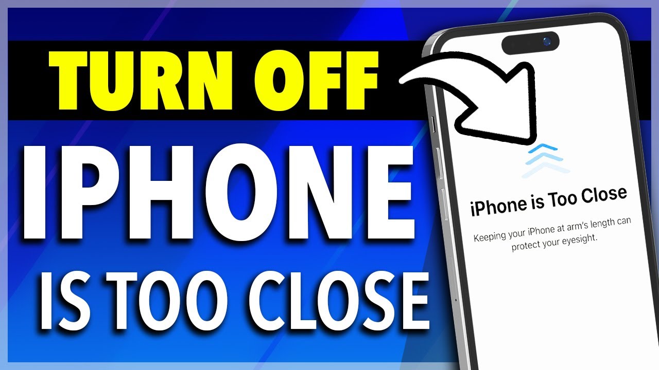 How To Fix iPhone Is Too Close on iOS 17 Screen Distance - YouTube