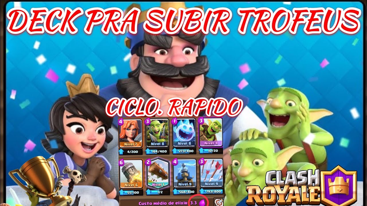 deck pra subir pra arena 11 e arena lendaria clash royale - YouTube