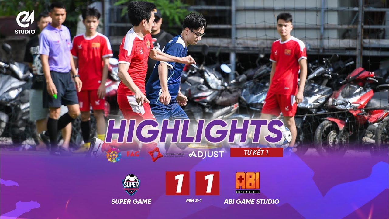 🎬Highlights: Super Game -vs- ABI Game Studio |Tứ kết 1 - VGDA FOOTBALL ...