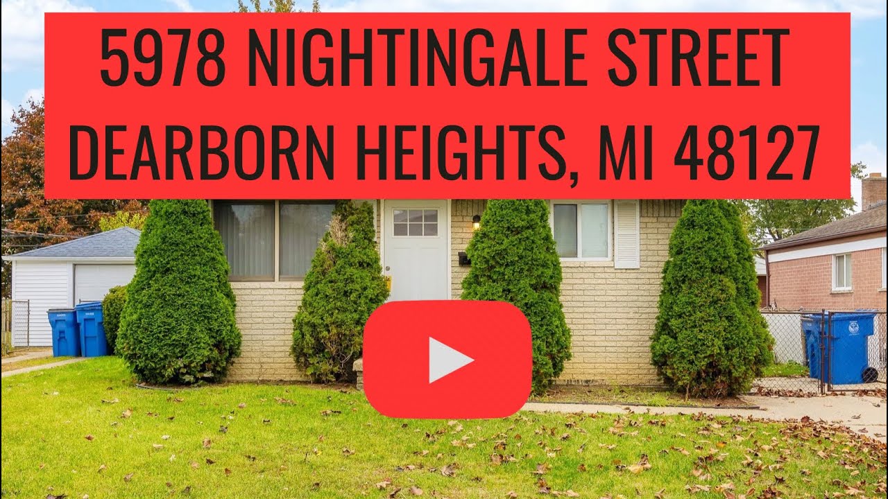 5978 Nightingale Street Dearborn Heights, MI 48127 - YouTube