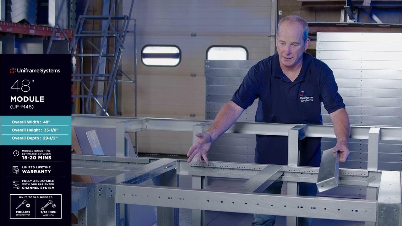 48” Module, by Uniframe Systems, Outdoor kitchen Framing - YouTube