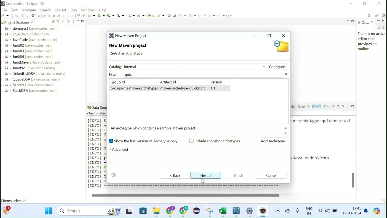 How to Resolve when creating maven project in eclipse IDE stuck with 33 ...