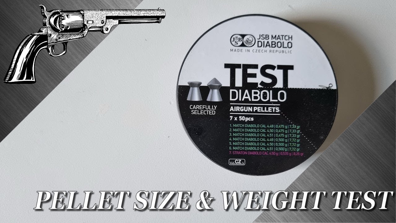 Different pellet sizes and weights test in a Feinwerkbau P8X [EN] - YouTube
