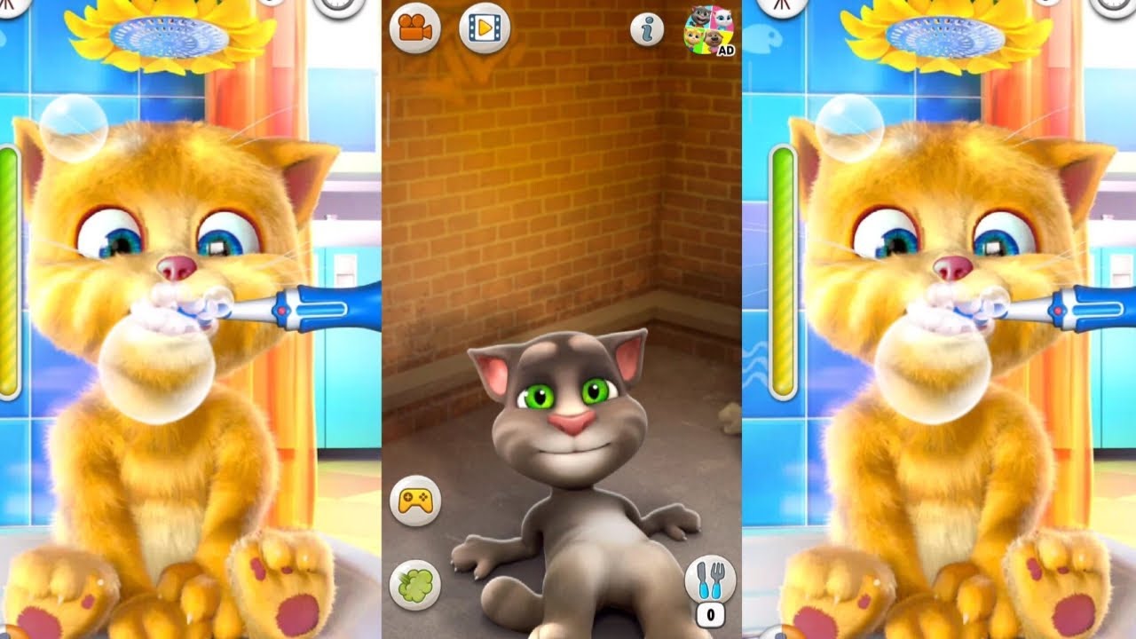 Talking Tom Funny Movements | MOBILE GAMEPLAY | Tom Cat Fun Tv #140 ...