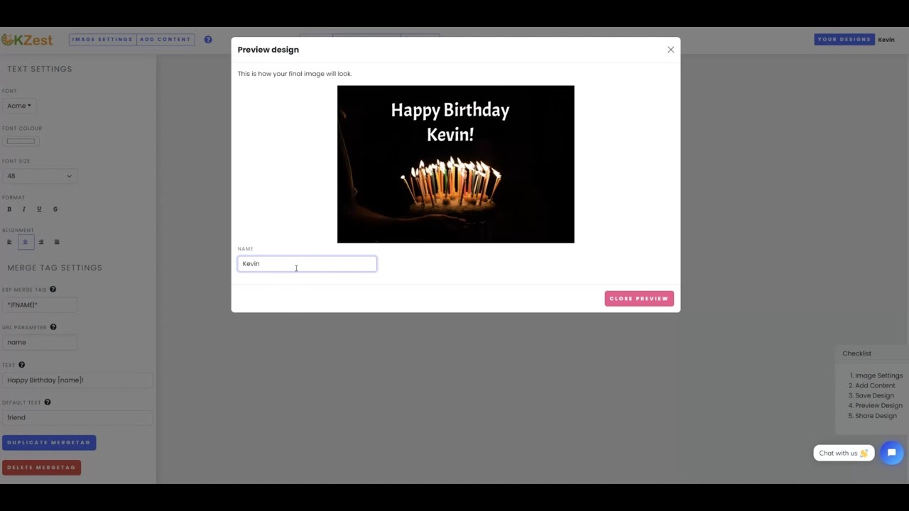 OKZest walkthrough - dynamically create images for email marketing - YouTube