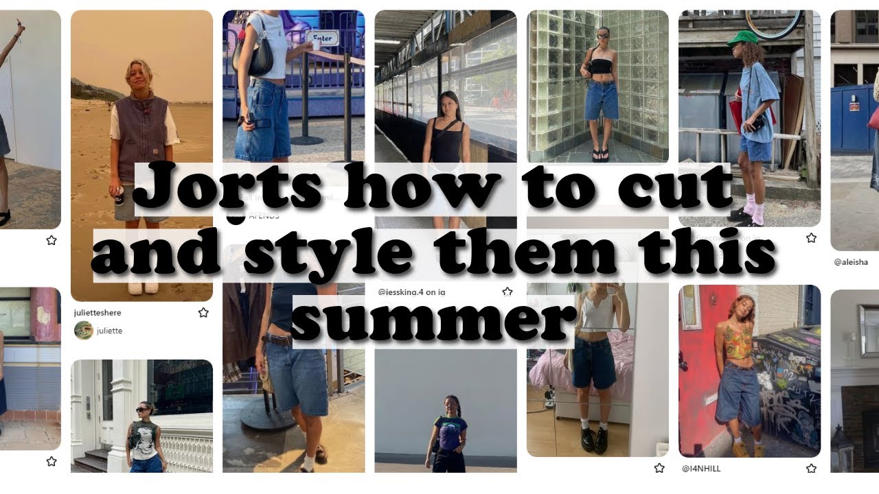 Simple how to cut + Style JORTS!! - YouTube