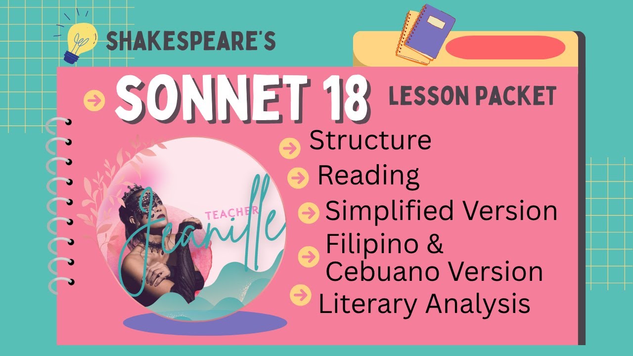 Sonnet 18 by Shakespeare | Full Lesson Packet: Structure + Reading ...