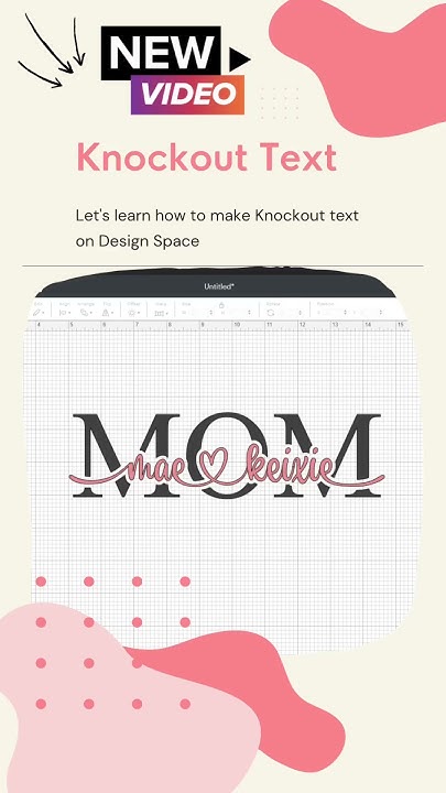 How to make Knockout Text in Cricut Design Space #cricut #cricutbeginner #cricutcrafts #howto ...