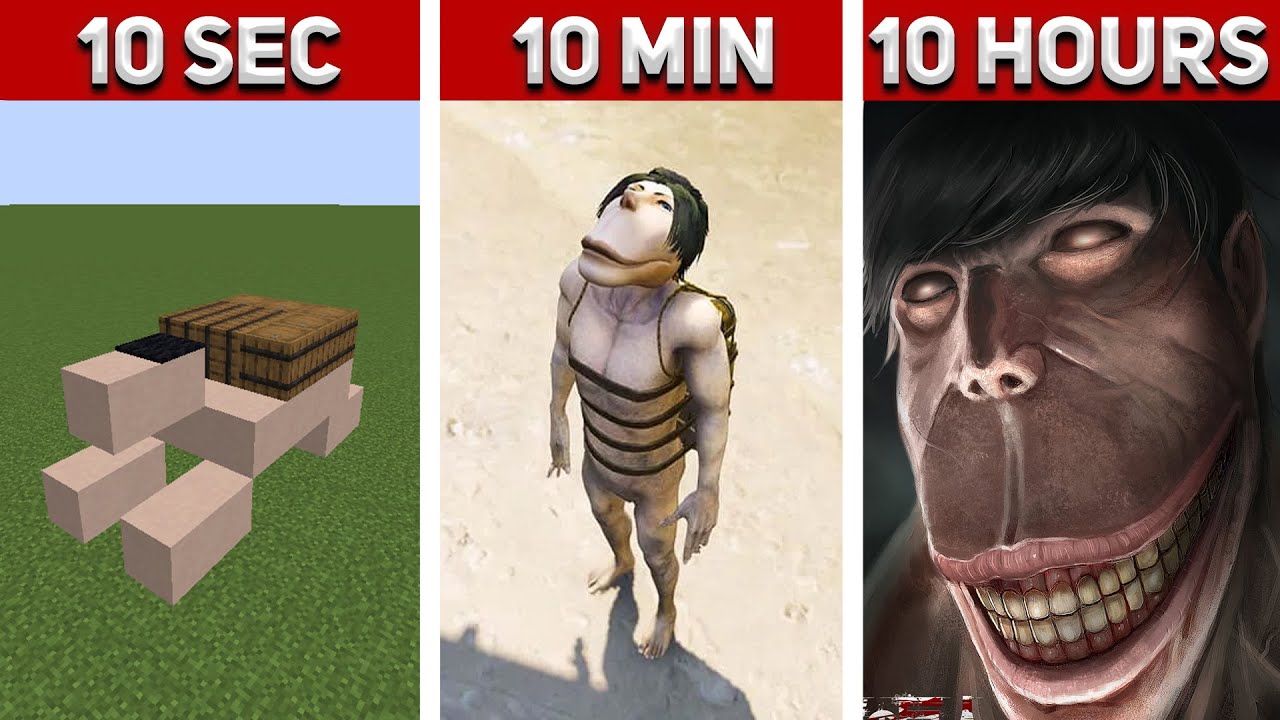 Cart Titan in MINECRAFT: 10 Hours, 10 Minutes, 10 SECONDS! - YouTube