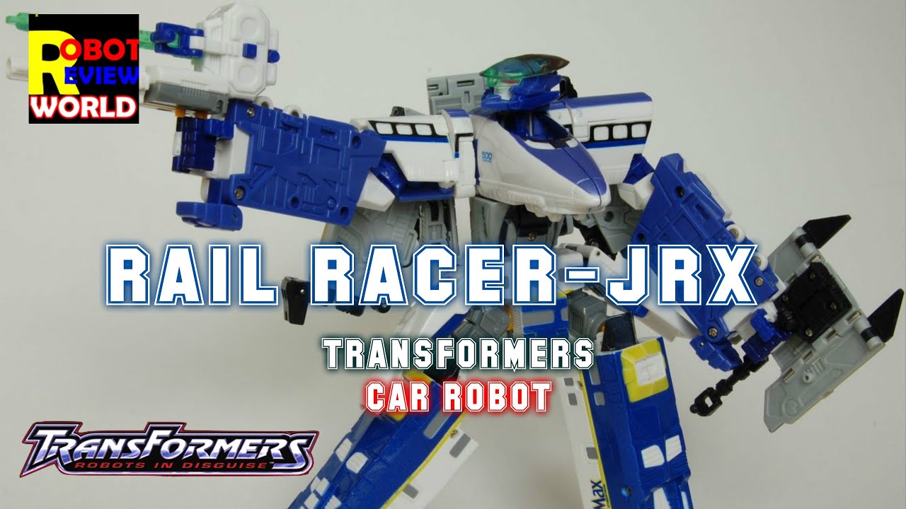 JRX - RAILRACER toy review TRANSFORMERS CAR ROBOT toy review by robot ...