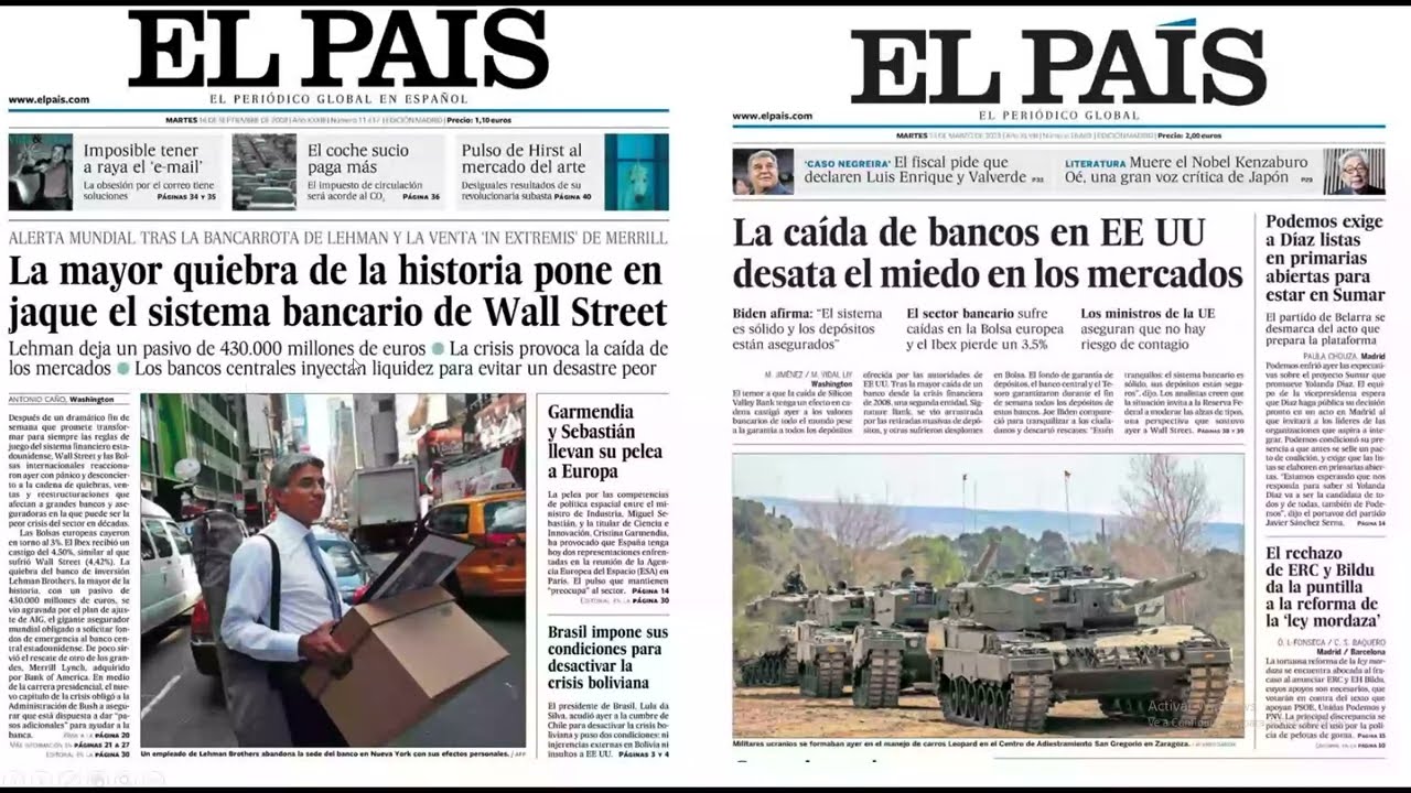 Esto decía la prensa durante la crisis del 2008, esto dice hoy!💣⏱ - YouTube
