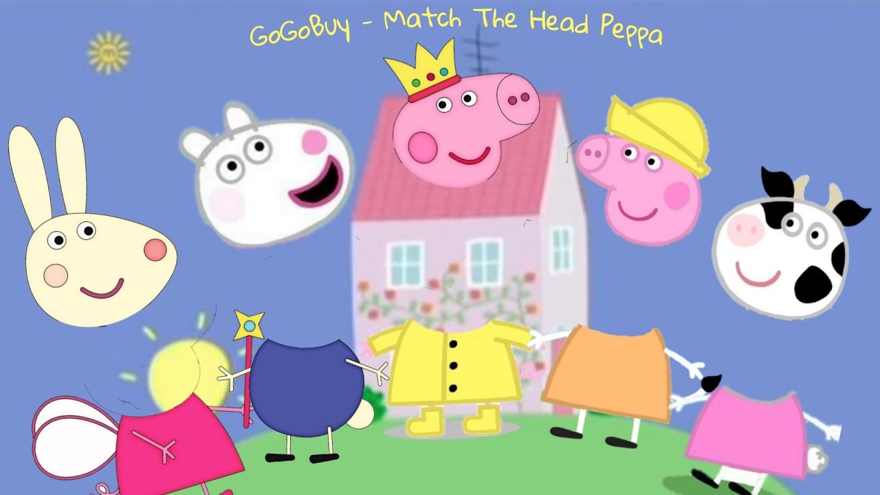 Peppa Pig | Match The Head | Video Cartoon For kids - YouTube