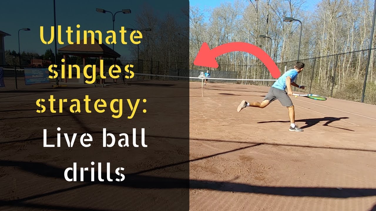 Improve your TENNIS SINGLES STRATEGY with this 2 live ball drills ...