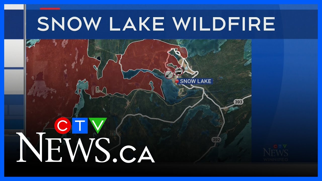 Snow Lake wildfire flares up - YouTube
