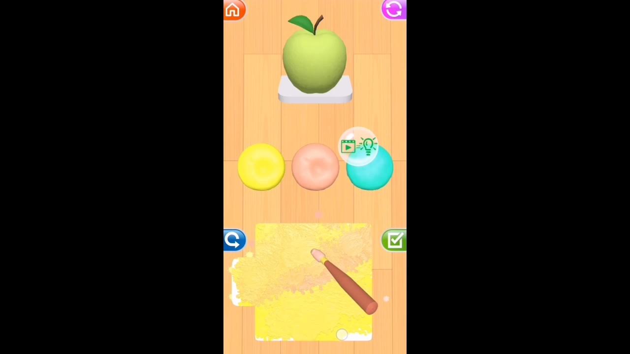 It's Apple Time ...!!! Colouring Green Apple (Color Match/ Coloring ...