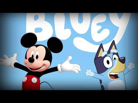 Mickey Just Met Bluey