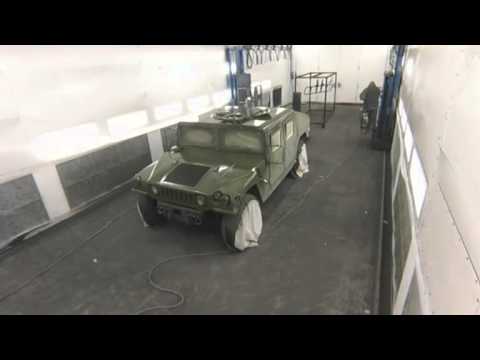 painting a humvee - YouTube