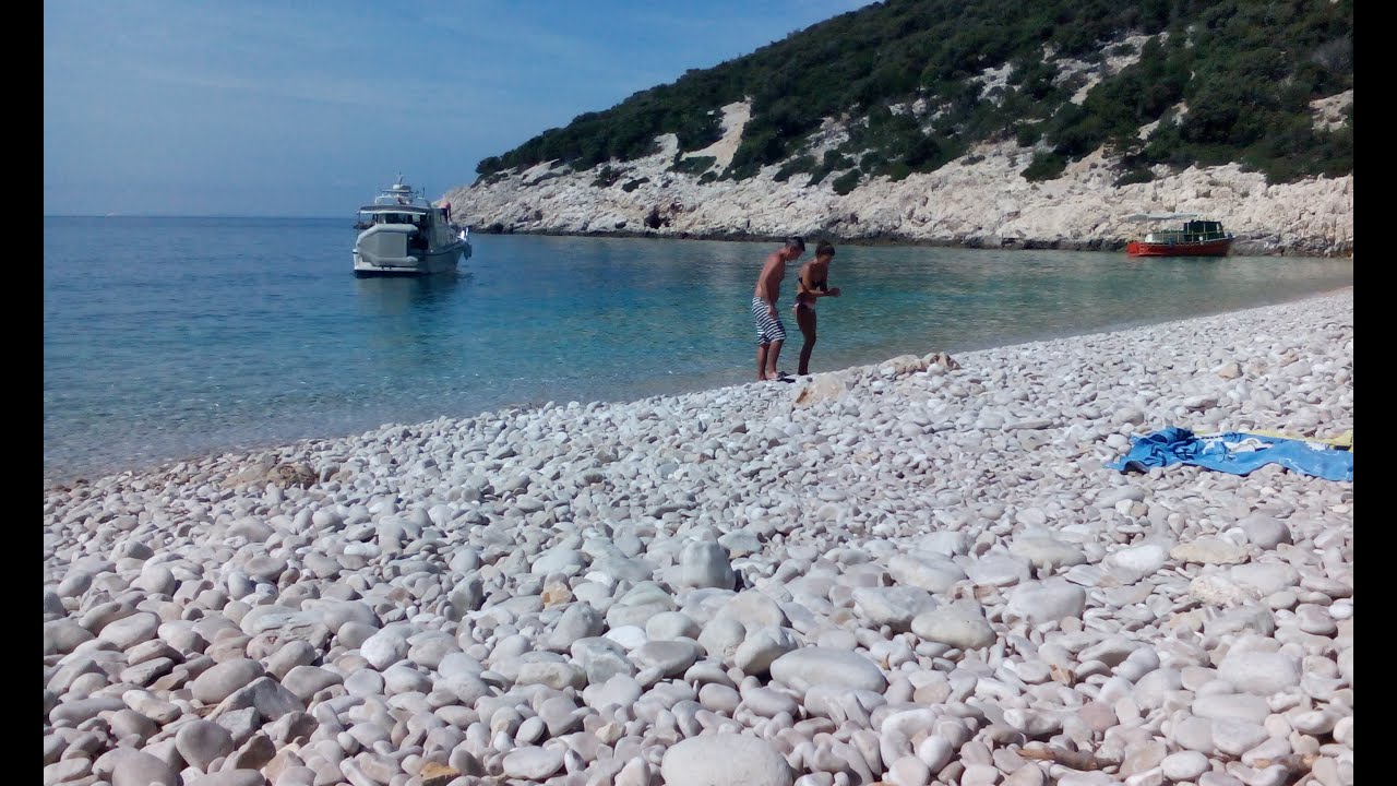 Beach on Cres - YouTube