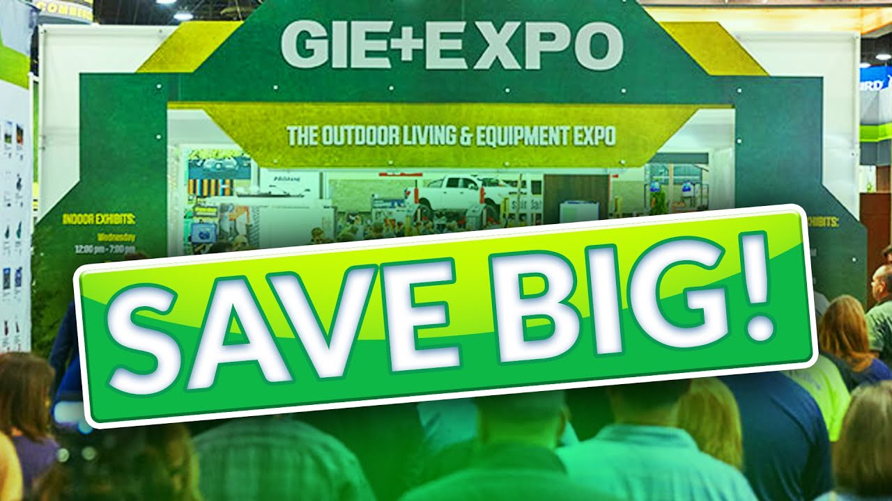 GIE+EXPO Promo Code 2021- LARGEST Lawn + Landscape Trade Show - YouTube