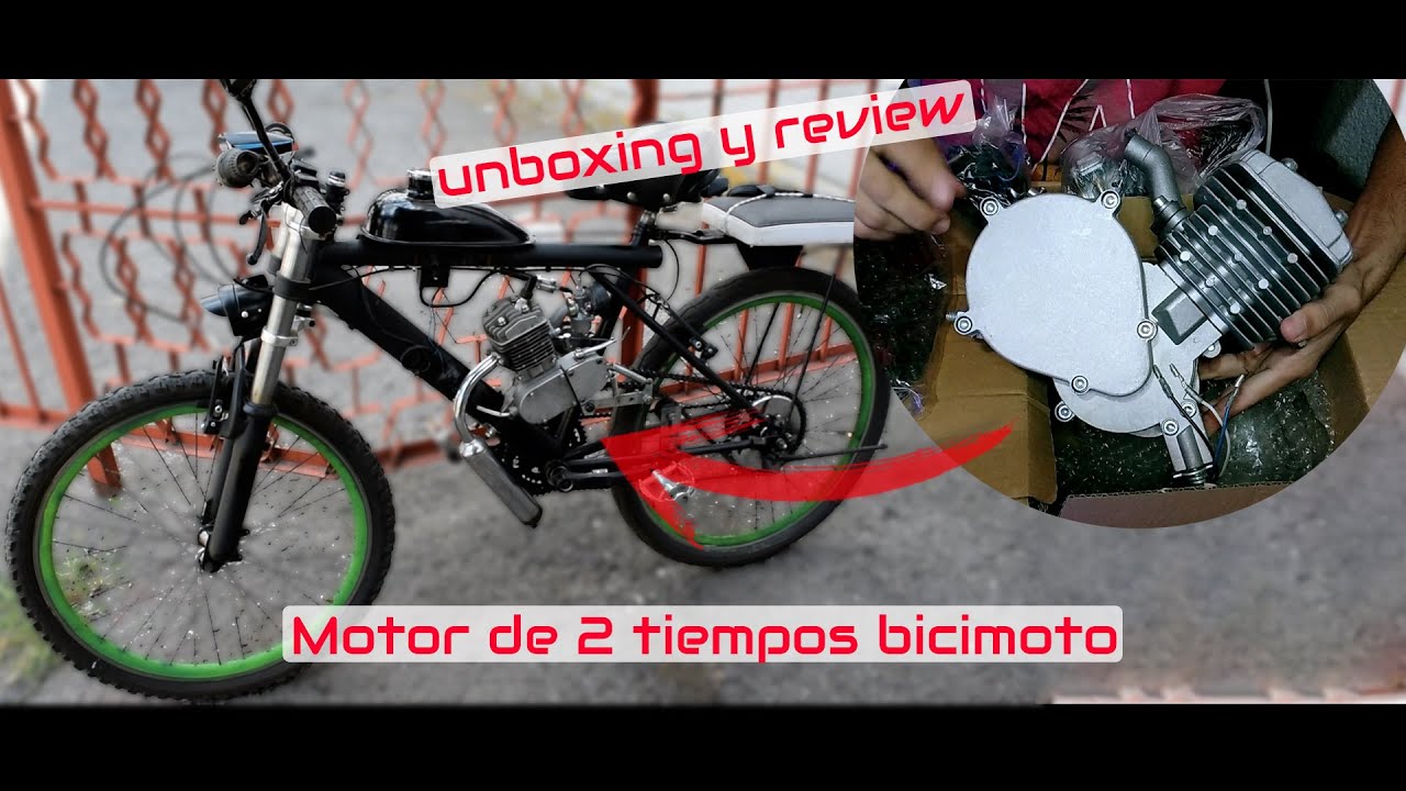 Bicimoto unboxing y review motor 2 tiempos BICIMOTO - YouTube