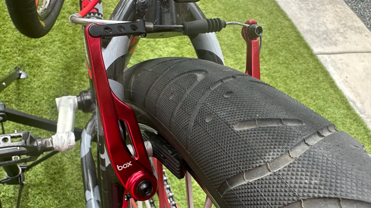 Installing Box Three V-Brakes (Red) On My Dblocks Big Ripper. - YouTube