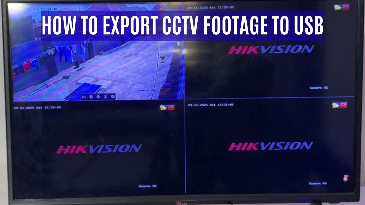How To Export Or Transfer Stored Video Footage From Hikvision DVR To ...