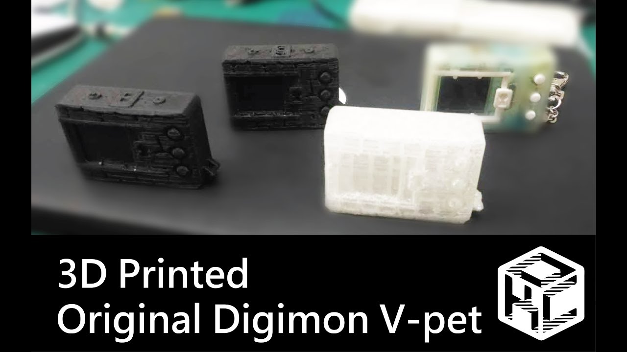 3D Printed Original Digimon V-pet (By Mircomake C1) - YouTube