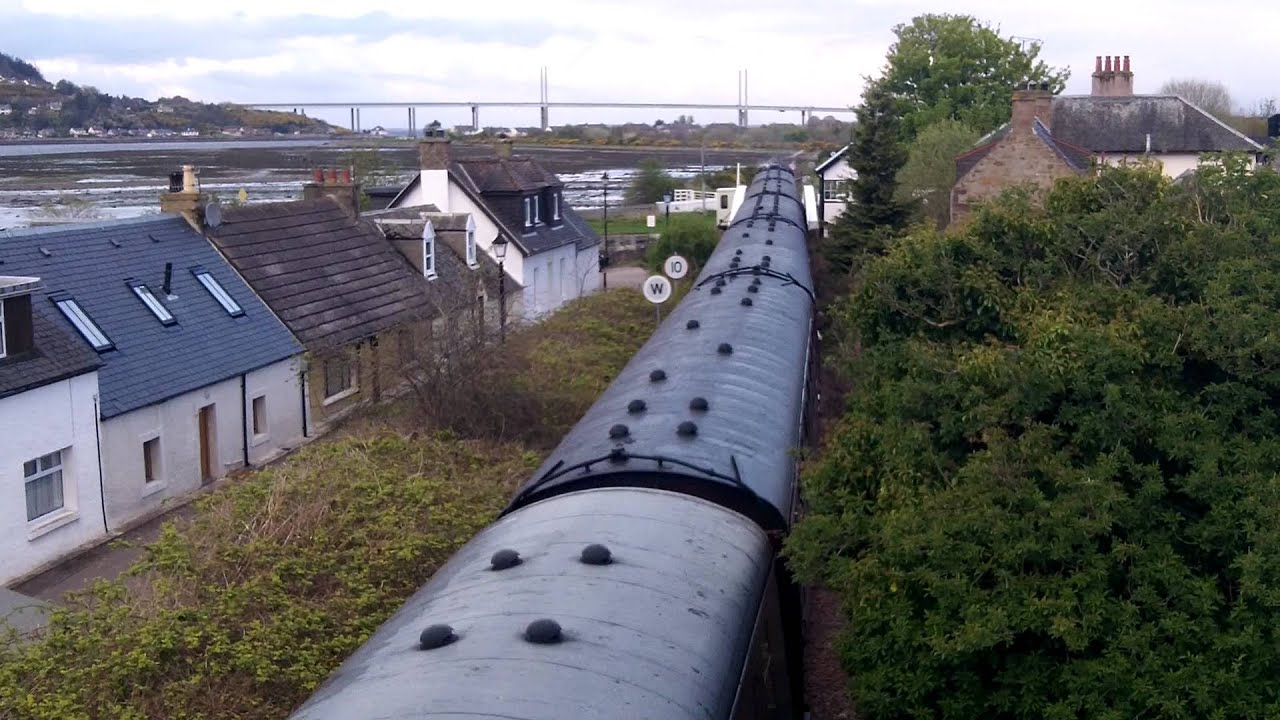 Steam Train 45305 Through Clachnaharry, Inverness - YouTube