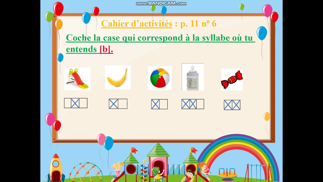 Français exercices EB1 WVJY1245 - YouTube