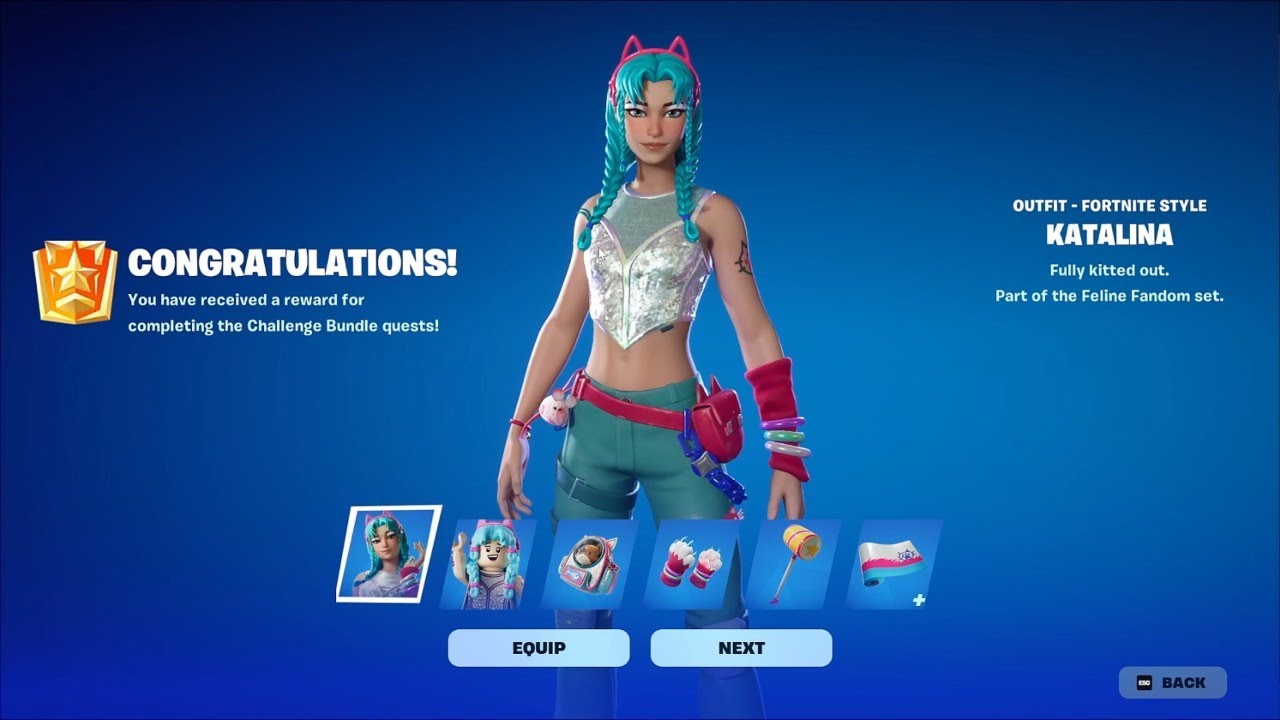 How to get FREE Katalina skin and more Rewards in Fortnite - YouTube