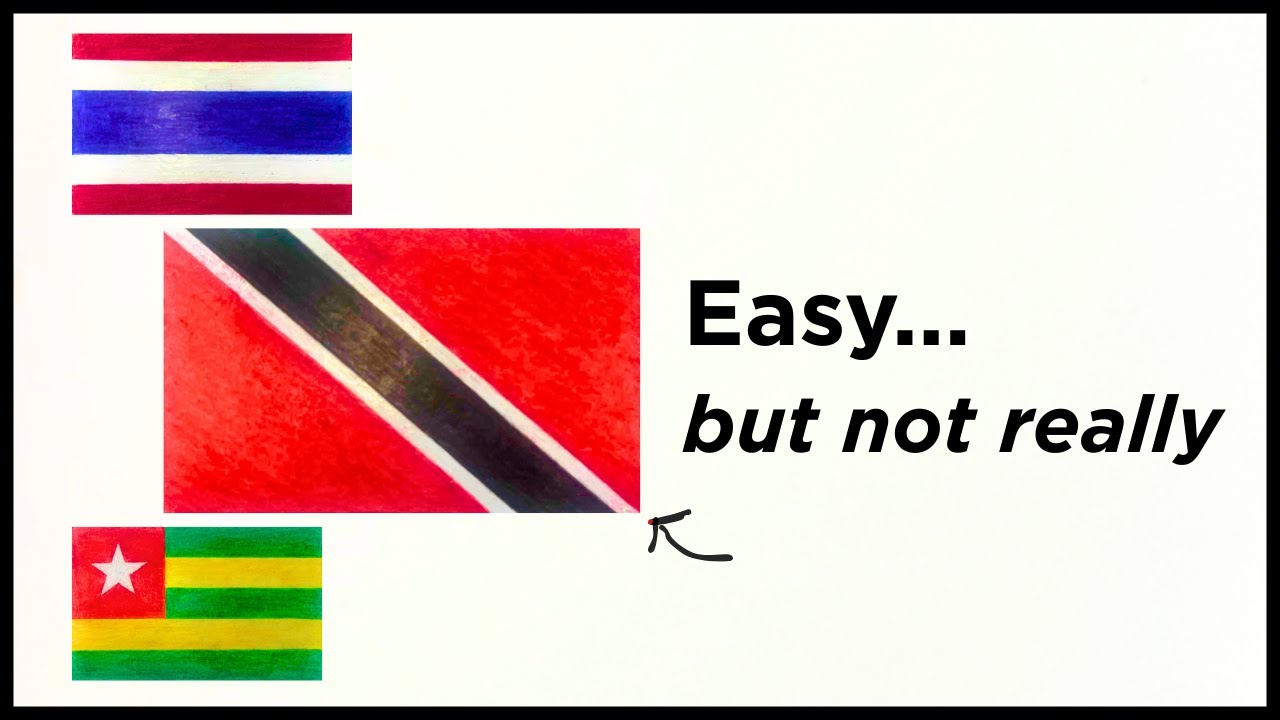 I Ranked 9 Easy Country Flags by Drawing Difficulty - YouTube