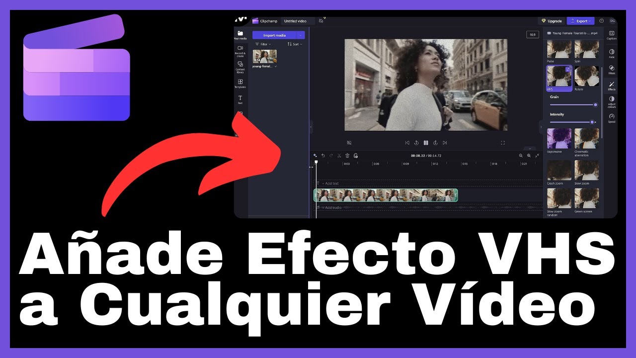 Cómo añadir El Efecto VHS a Cualquier Video en Clipchamp - YouTube