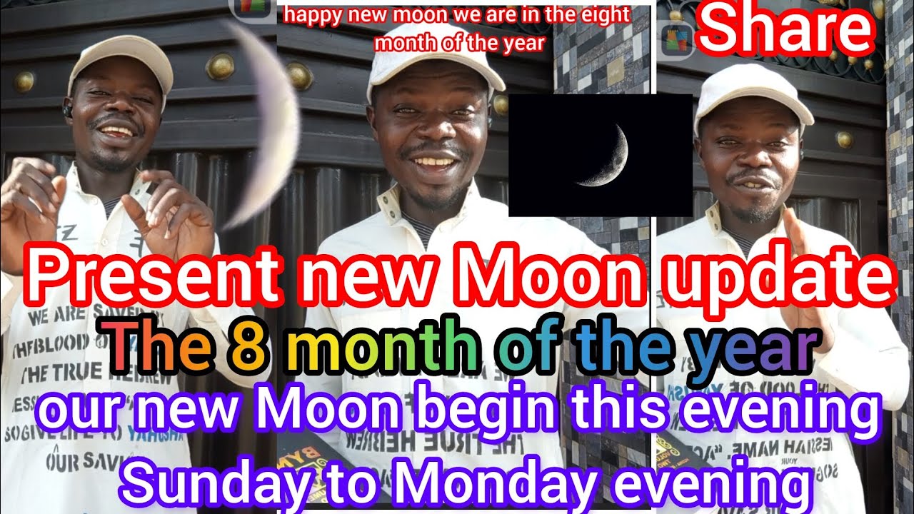 our new moon update in the month of October, and table of our weekly ...