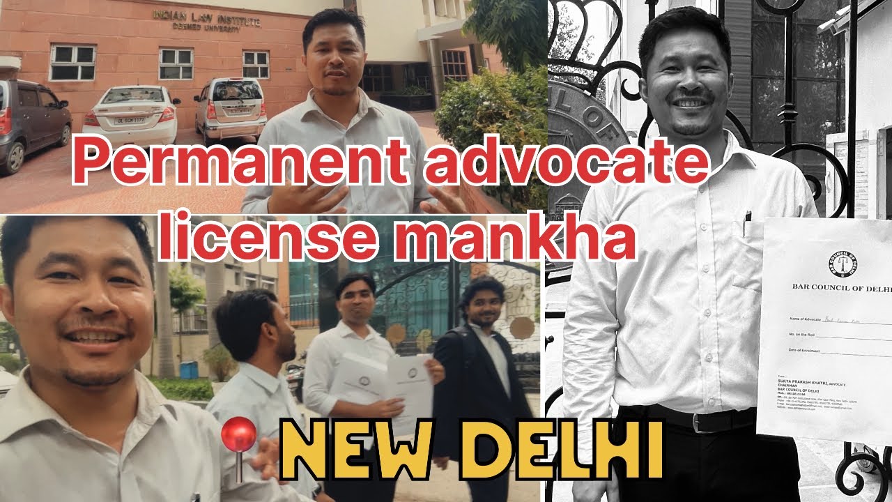 I got my permanent advocate license from Bar Council of Delhi l ...