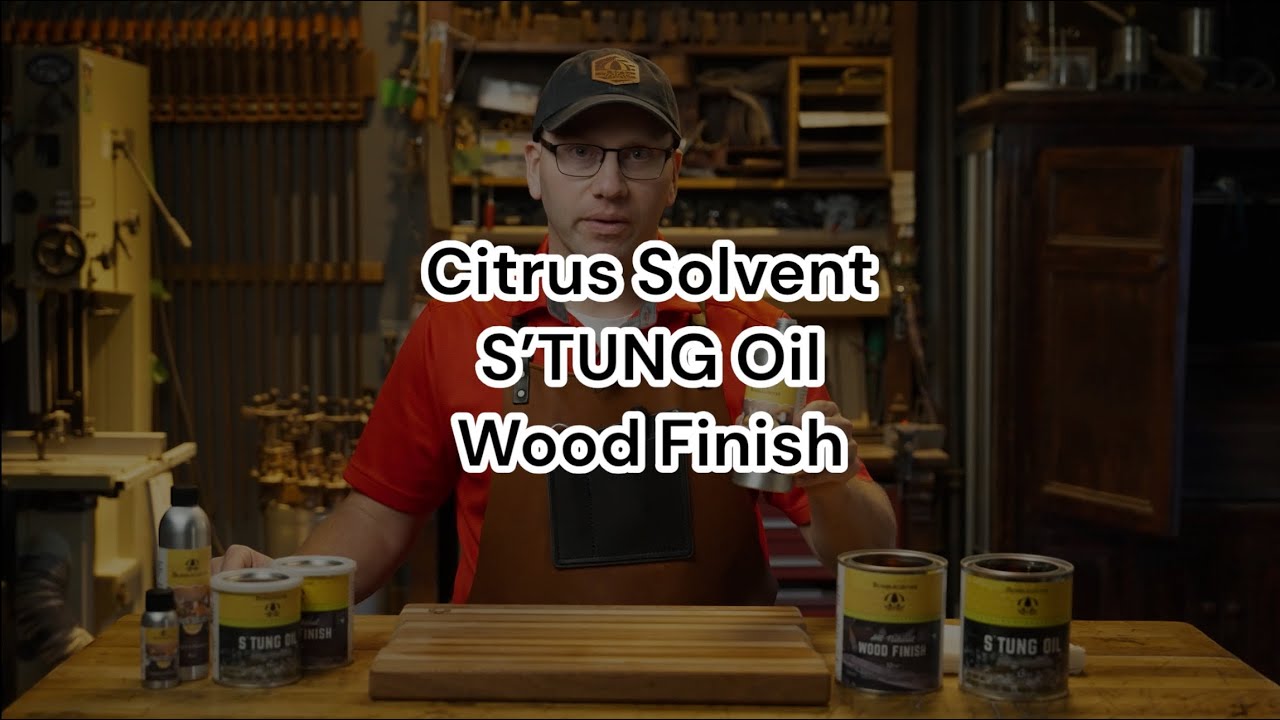 Natural Wood Finish - Citrus Solvent - S’TUNG Oil - YouTube
