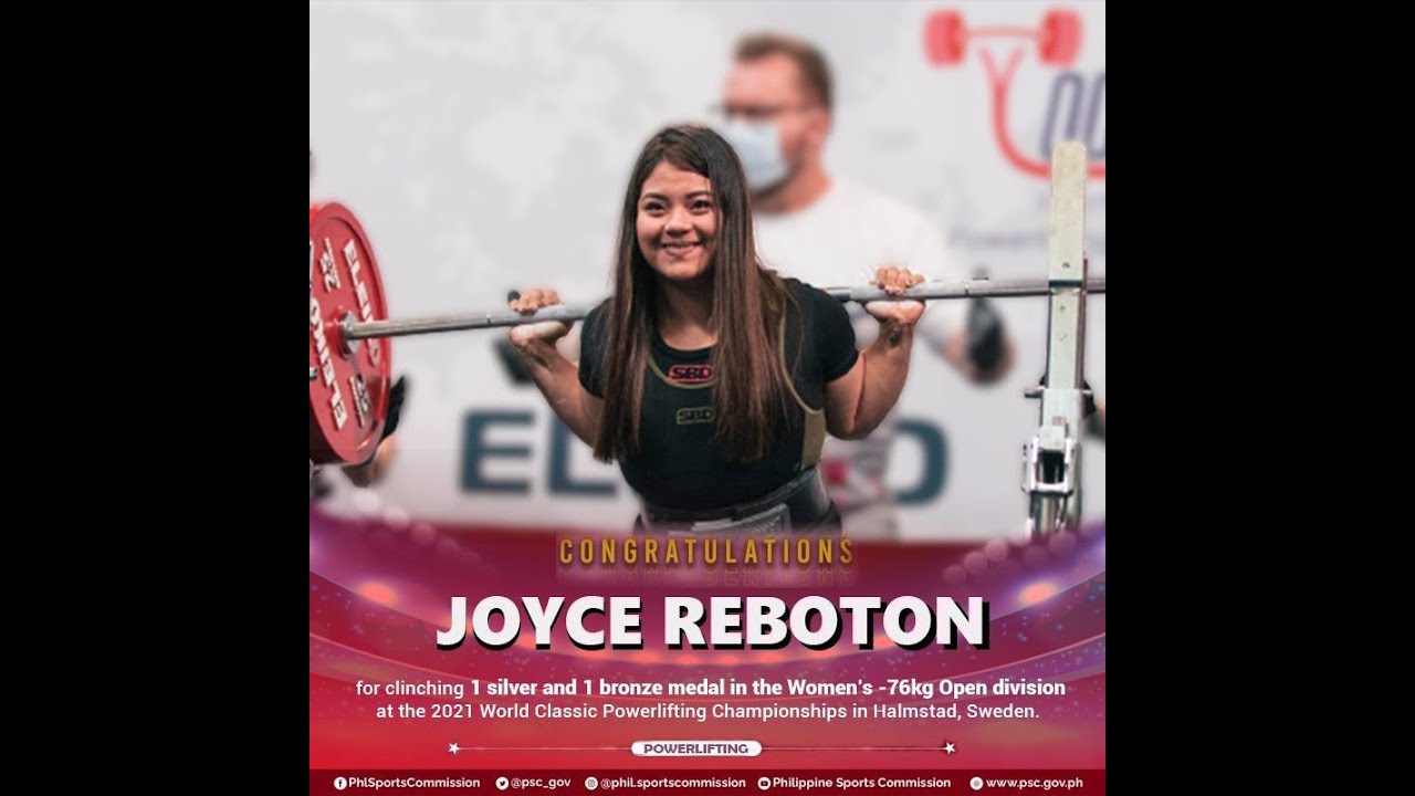 Joyce Reboton Silver and Bronze World Powerlifting Championships - YouTube