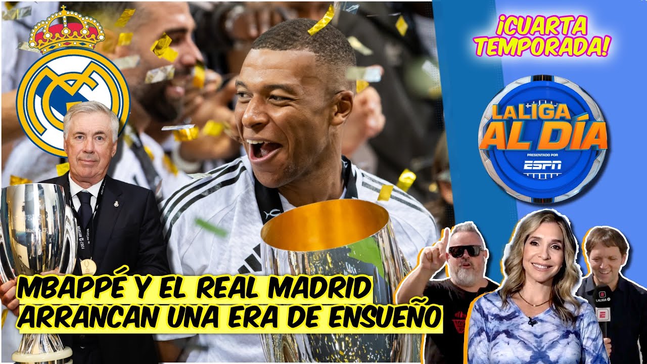 Debut SOÑADO de Mbappé con el REAL MADRID. GOL y TROFEO de Supercopa de ...