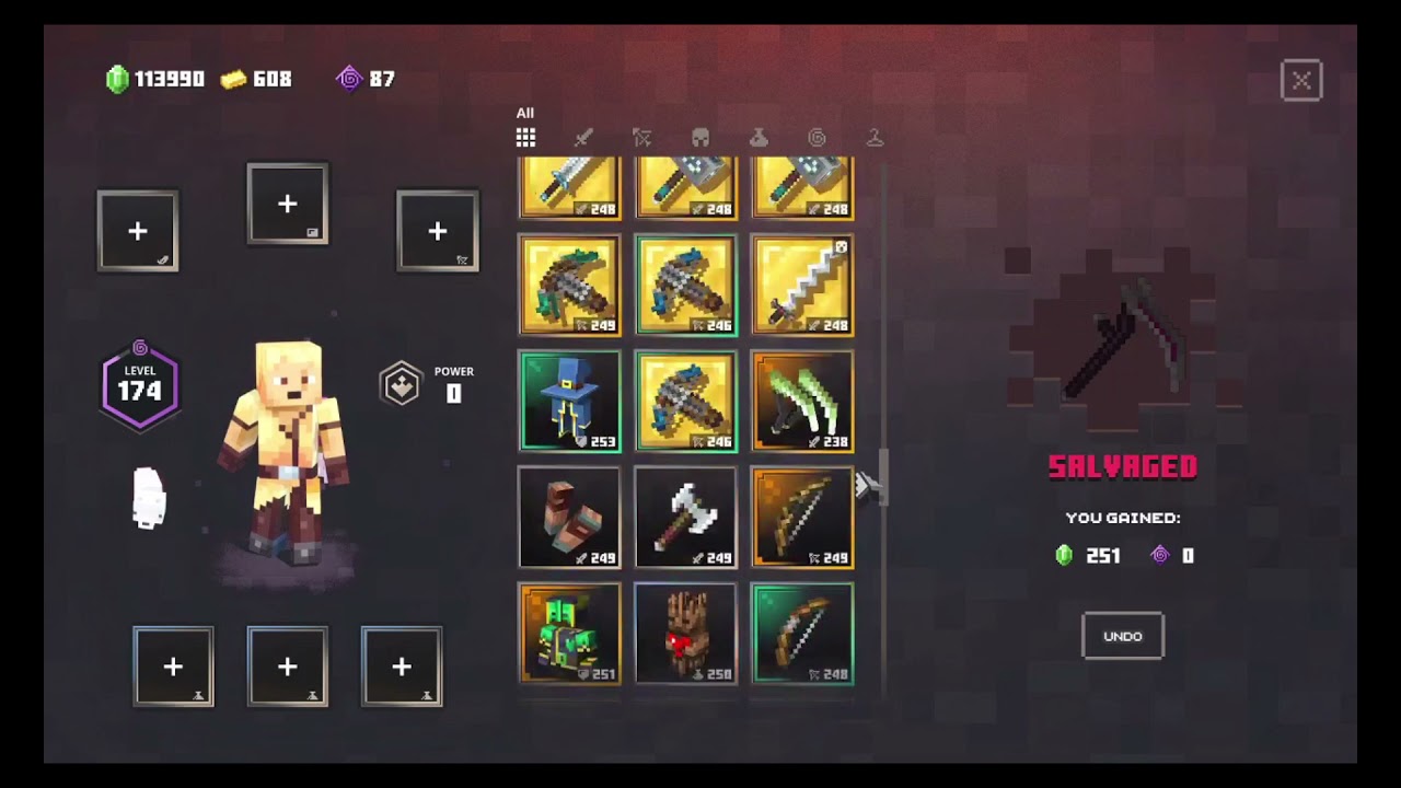 How Much Is My Minecraft Dungeons Inventory Worth - YouTube