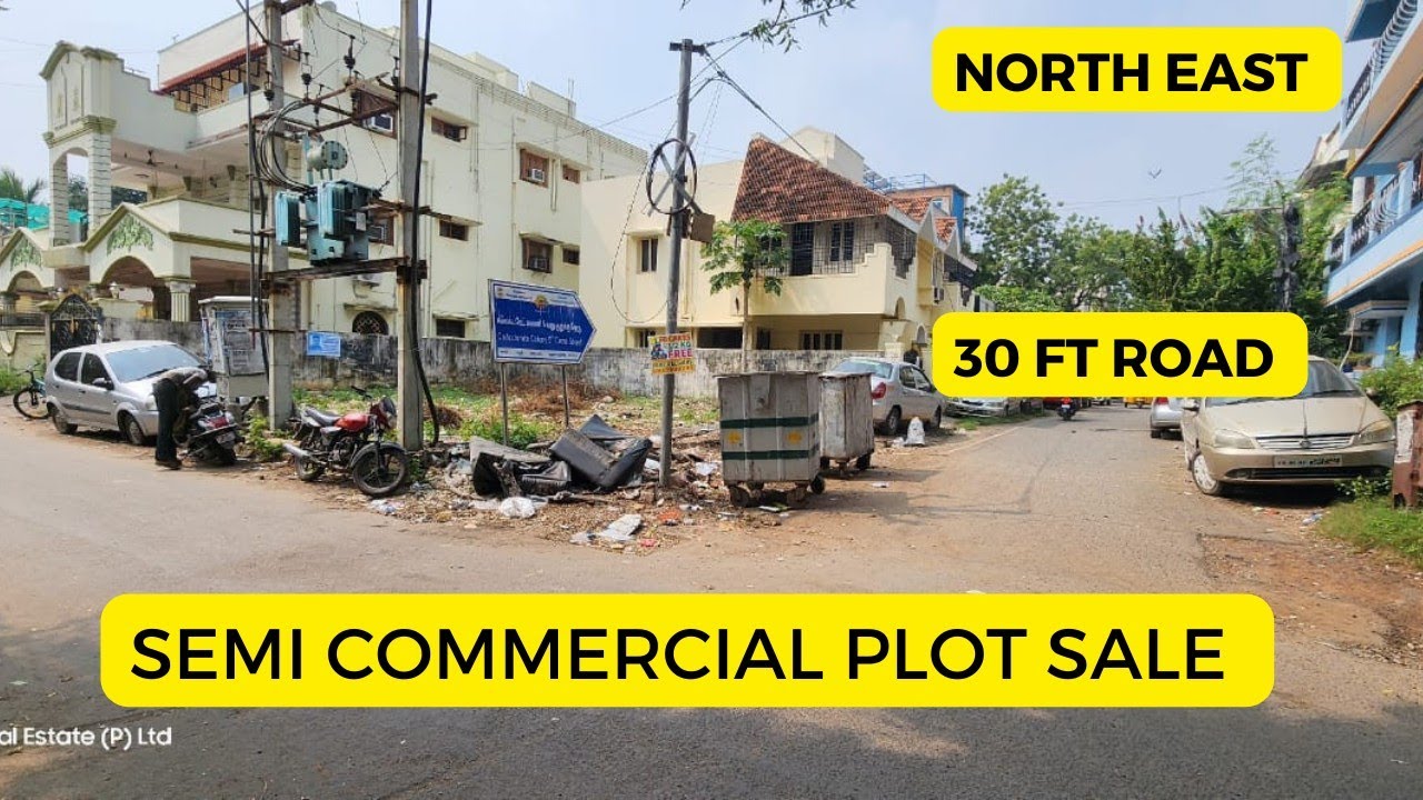 ID 1058 - Semi Commercial Plot sale in Aminthakarai||650 mtr SKYWALK ...
