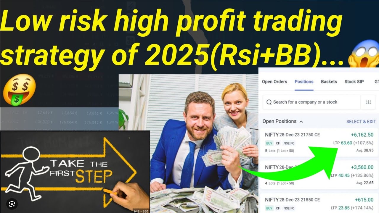 Low risk high profit trading strategy for Intraday trader(Rsi+BB)🤑#rsi# ...