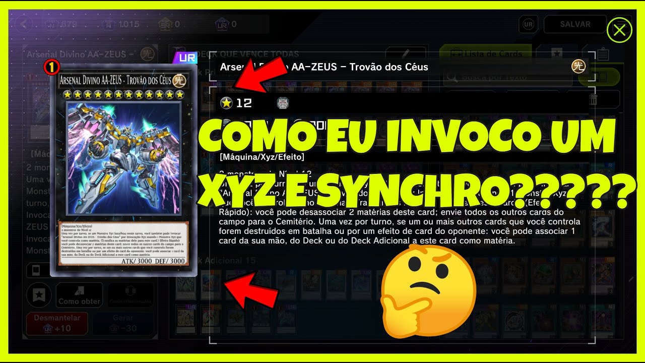 EXPLICANDO A INVOCAÇÃO XYZ E SYNCHRO DO YUGIOH MASTER DUEL!!!! - YouTube