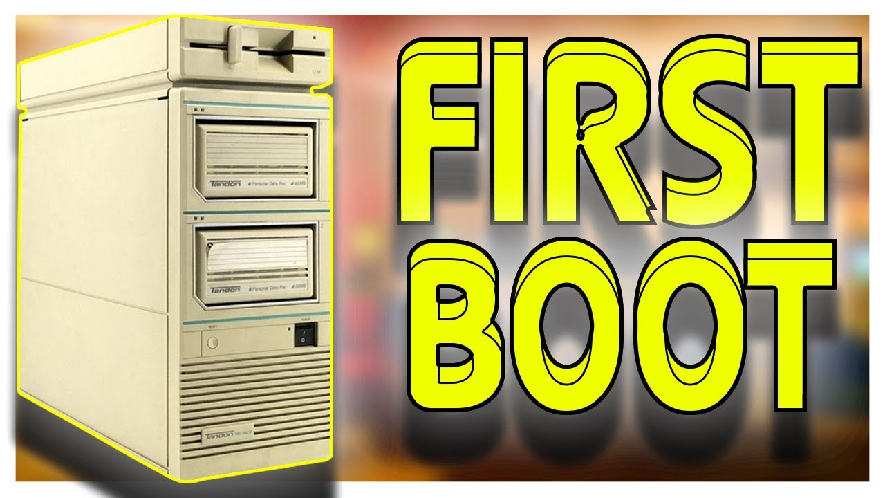 Tandon 286/12, pickup oct 2016, first boot - YouTube