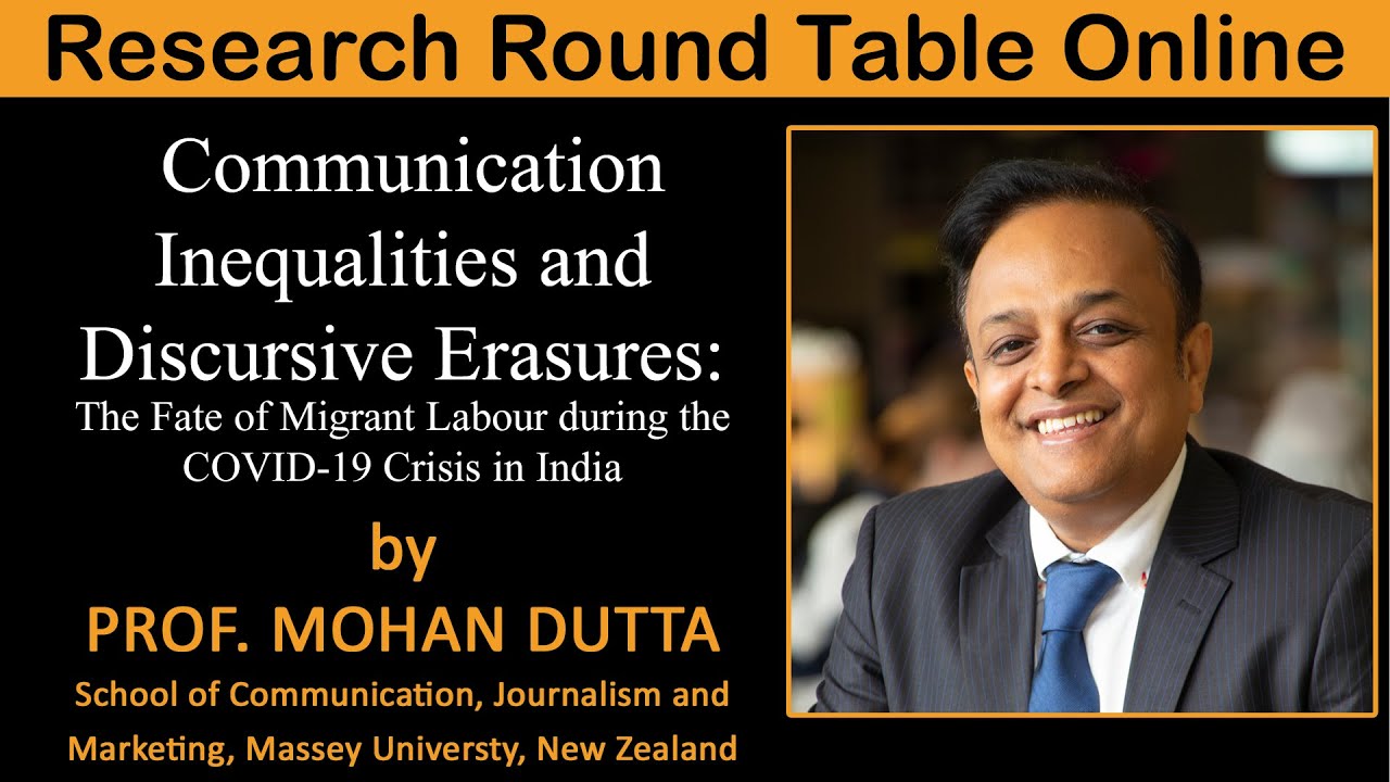 Communication Inequalities and Discursive Erasures - Mohan Dutta - YouTube