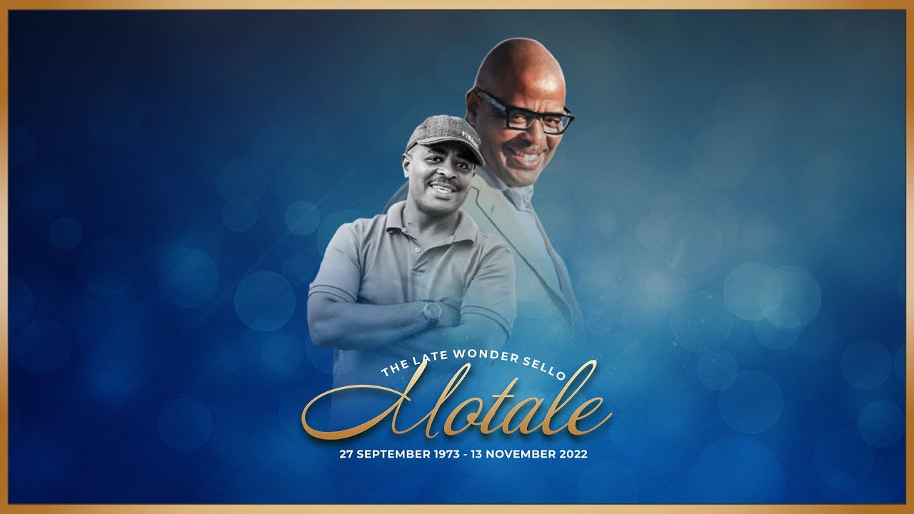 Memorial Service of Sello Wonder Motale - YouTube