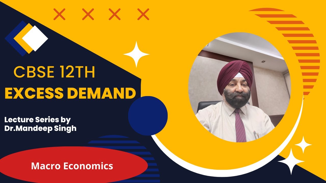Excess Demand and Deficient demand | Macro economics | Class 12 | Part ...